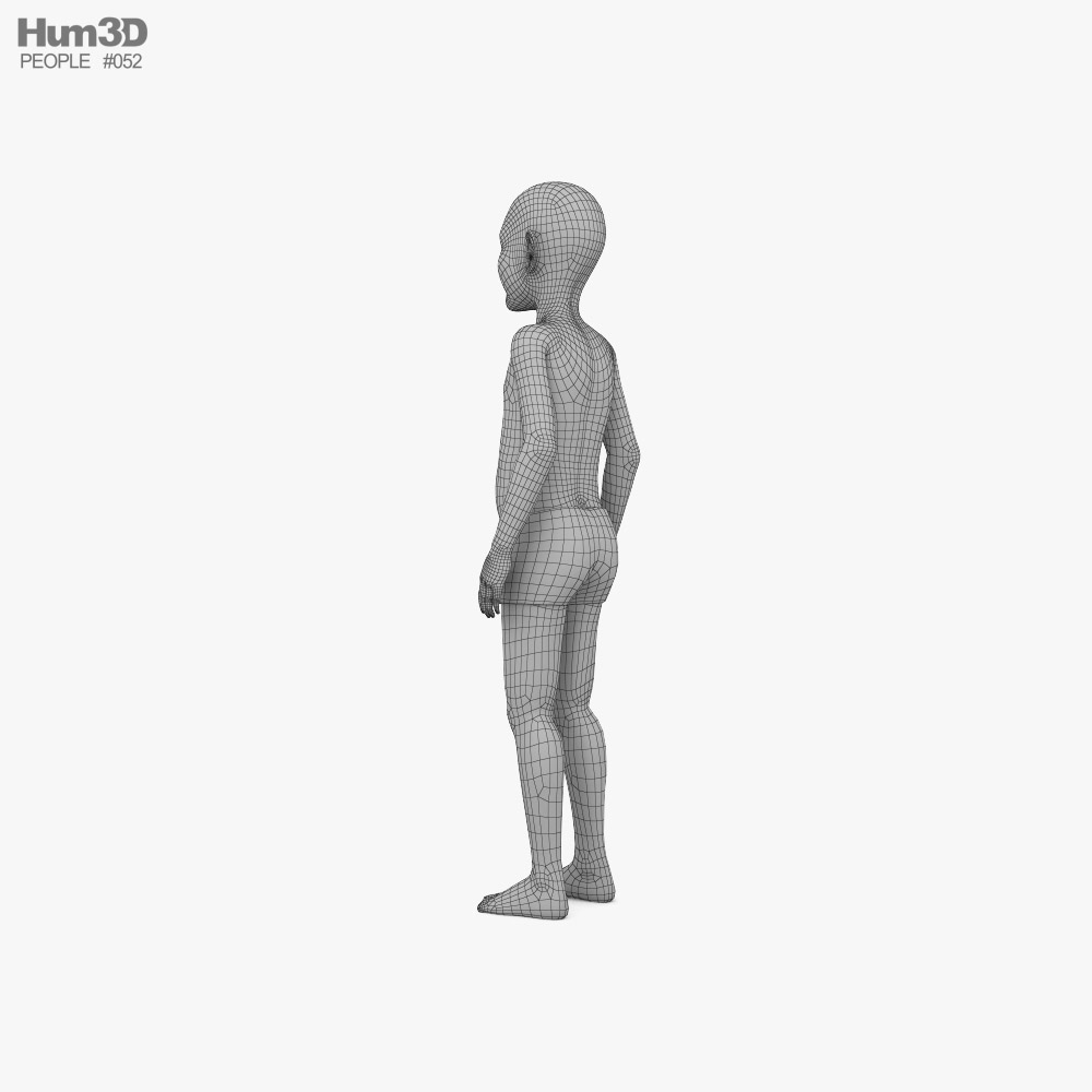 Asian Child Boy 3D model - Download Character on 3DModels.org
