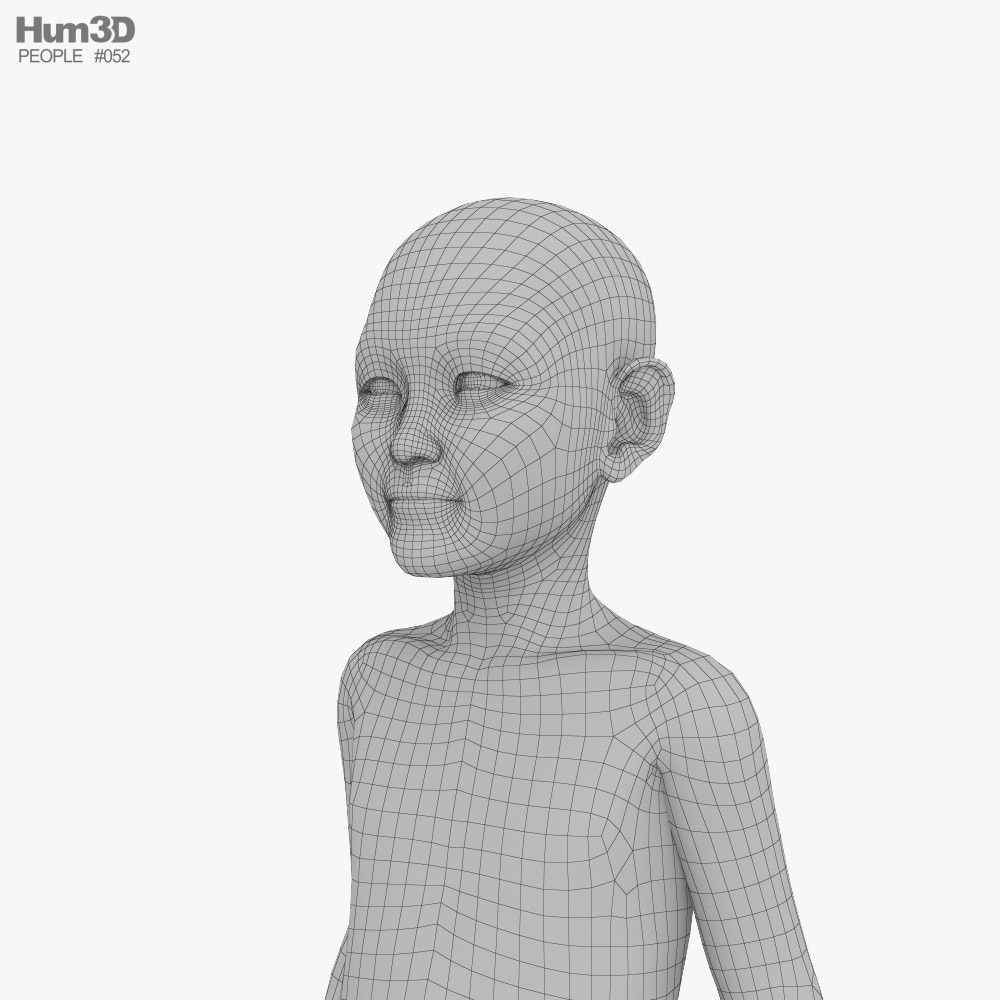 Asian Child Boy 3D model - Download Character on 3DModels.org