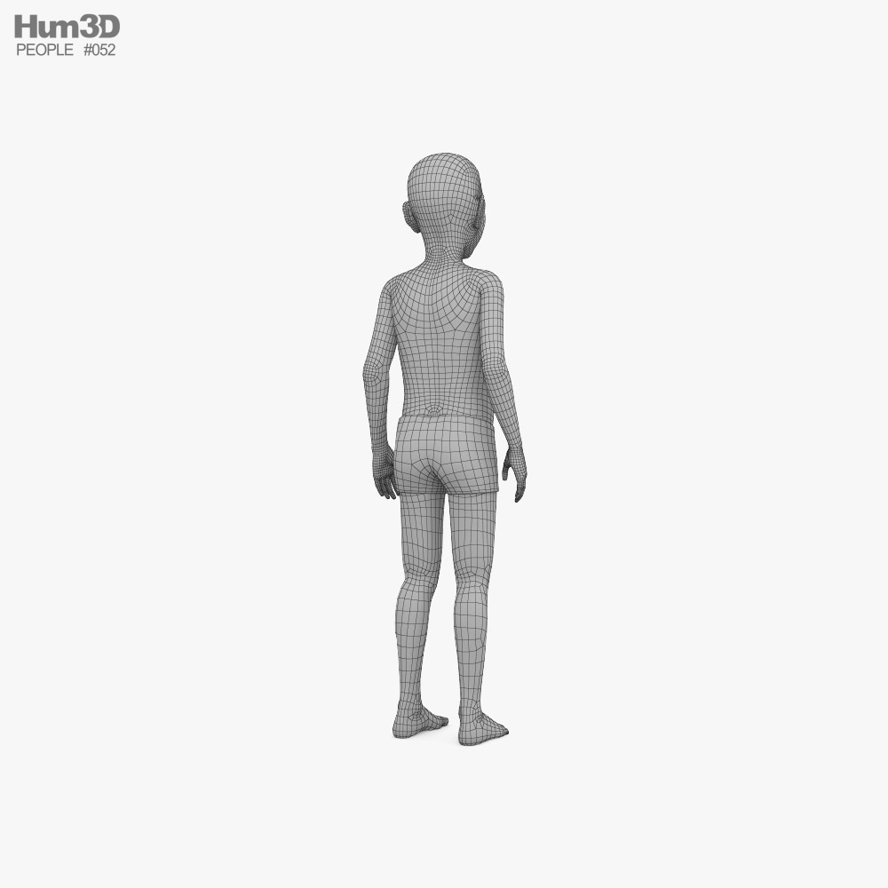 Asian Child Boy 3D model - Download Character on 3DModels.org