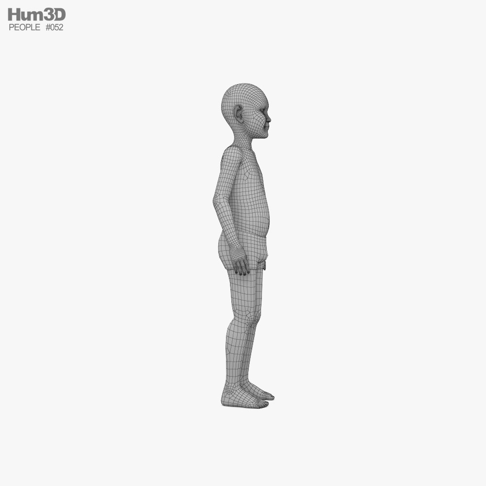Asian Child Boy 3D model - Download Character on 3DModels.org