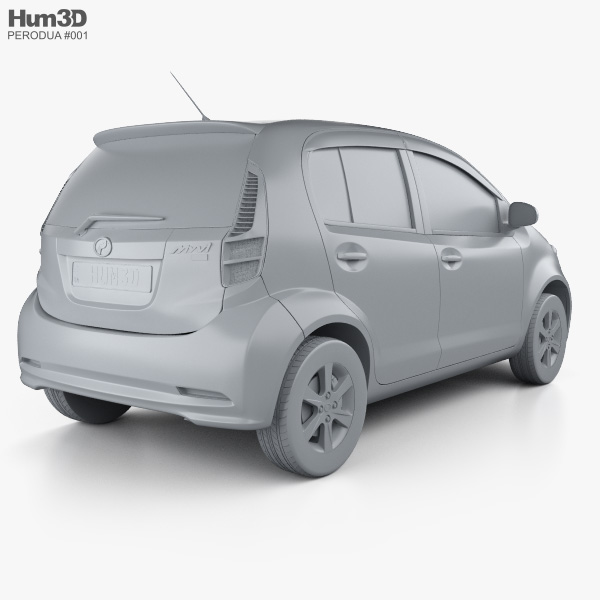 Perodua MyVi 2014 3D model - Download Hatchback on 3DModels.org