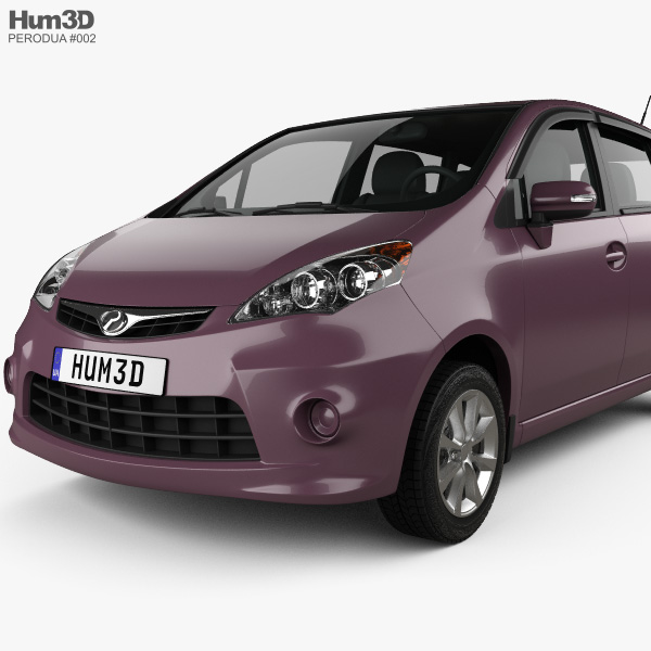 Perodua Alza 2014 3D model - Download Van on 3DModels.org