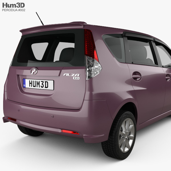 Perodua Alza 2014 3D model - Download Van on 3DModels.org