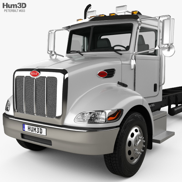 Peterbilt 337 Chassis Truck 2-axle 2014 3D model - Download Truck on ...