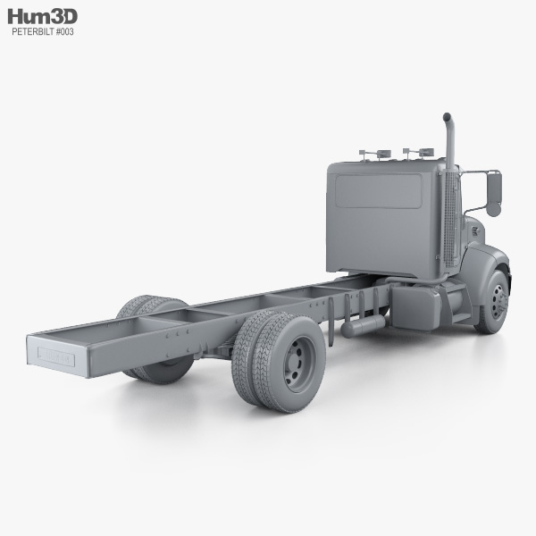 Peterbilt 337 Chassis Truck 2-axle 2014 3D model - Download Truck on ...