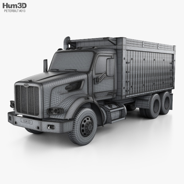 Peterbilt 567 Tipper Truck 2019 3D model - Download Truck on 3DModels.org