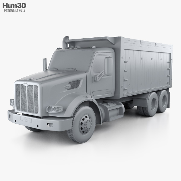 Peterbilt 567 Tipper Truck 2019 3D model - Download Truck on 3DModels.org