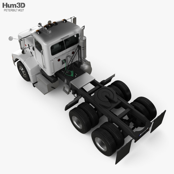 Peterbilt 385 Day Cab Tractor Truck 2004 3D model - Download Truck on ...