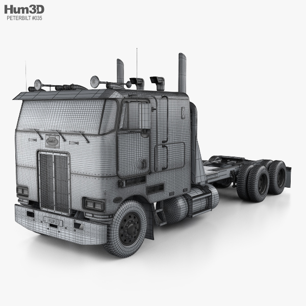 Peterbilt 362 Tractor Truck 2005 3D model - Download Truck on 3DModels.org
