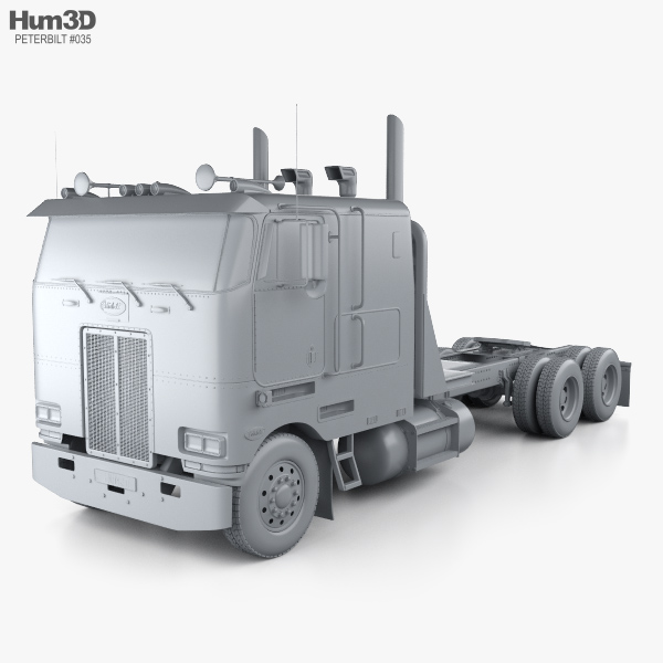 Peterbilt 362 Tractor Truck 2005 3D model - Download Truck on 3DModels.org