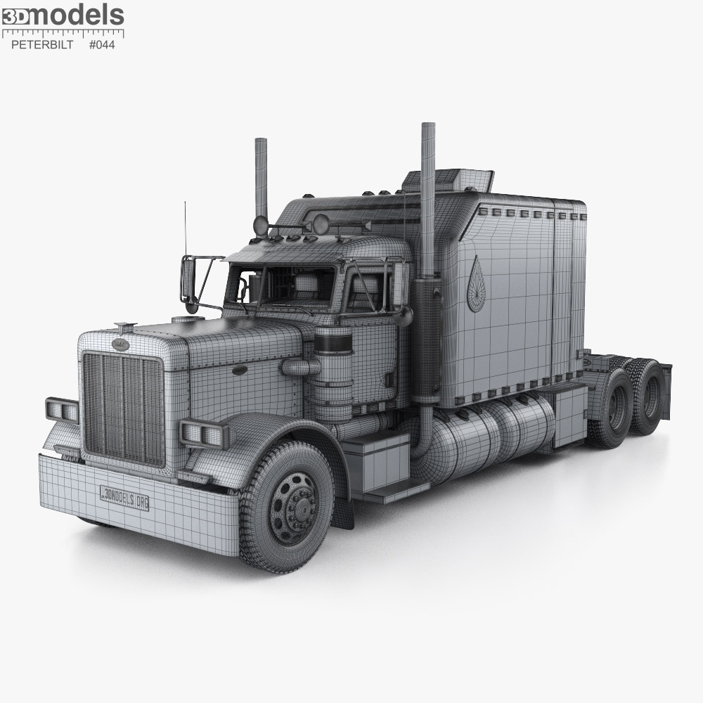 Peterbilt 379 Long Sleeper Cab Tractor Truck 3-way with HQ interior ...
