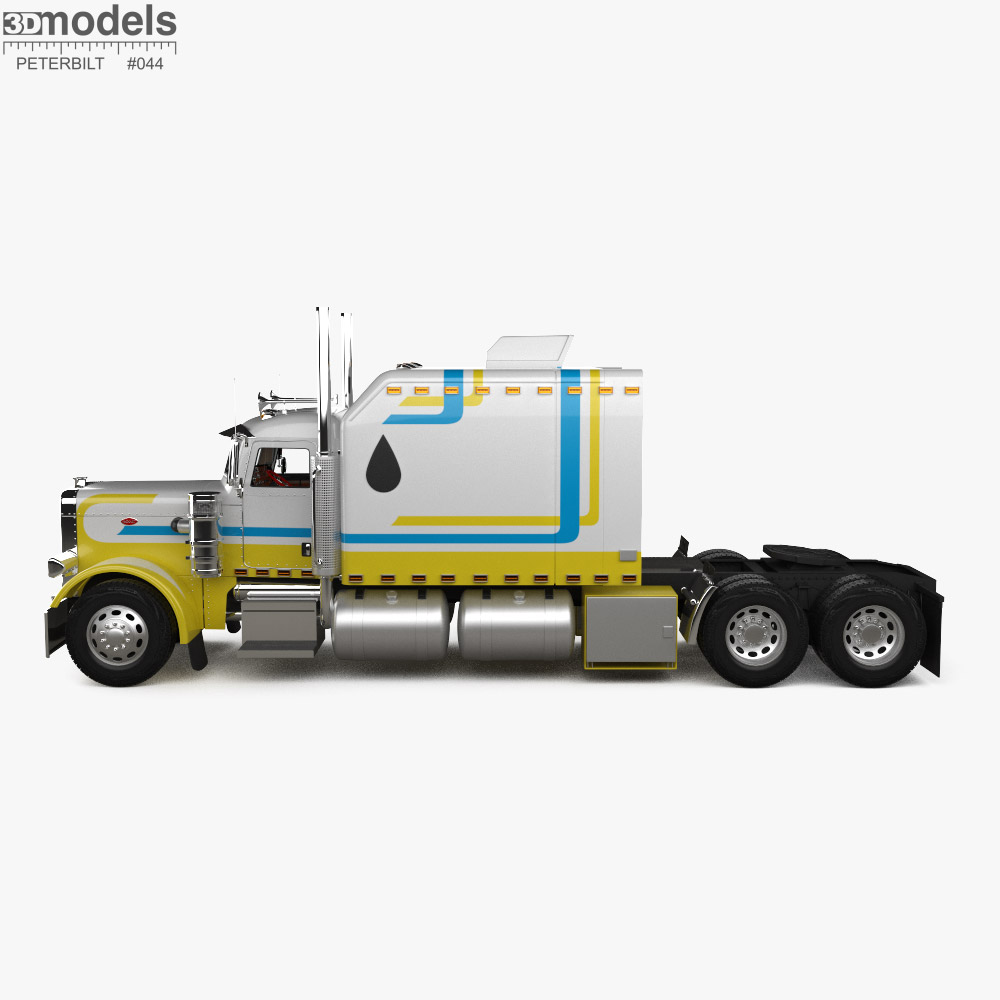 Peterbilt 379 Long Sleeper Cab Tractor Truck 3-way with HQ interior ...