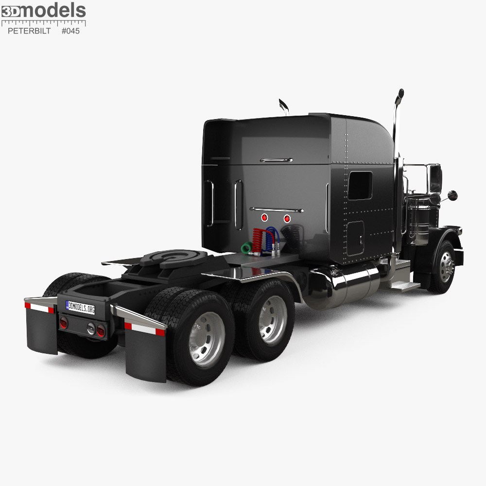 Peterbilt 389 Tractor Truck Sleeper Cab 2010 3D model - Download Truck ...