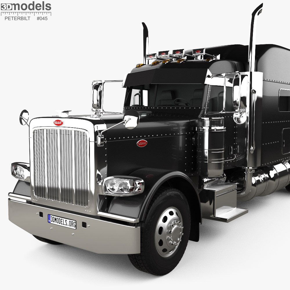 Peterbilt 389 Tractor Truck Sleeper Cab 2010 3D model - Download Truck ...