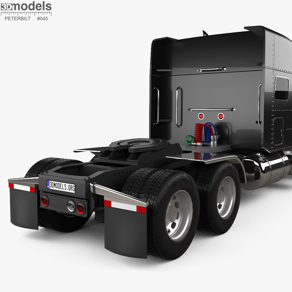 Peterbilt 389 Tractor Truck Sleeper Cab 2010 3D model - Download Truck ...