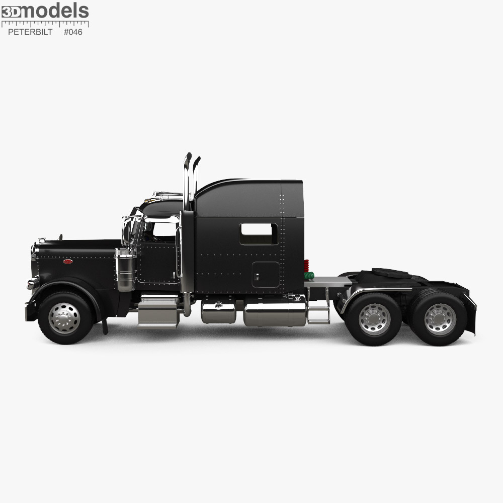 Peterbilt 389 Tractor Truck Sleeper Cab with HQ Interior 2010 3D model ...