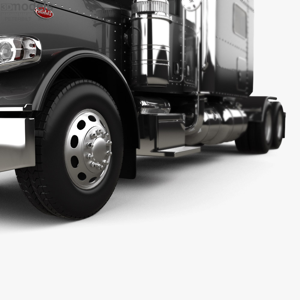 Peterbilt 389 Tractor Truck Sleeper Cab with HQ Interior 2010 3D model ...