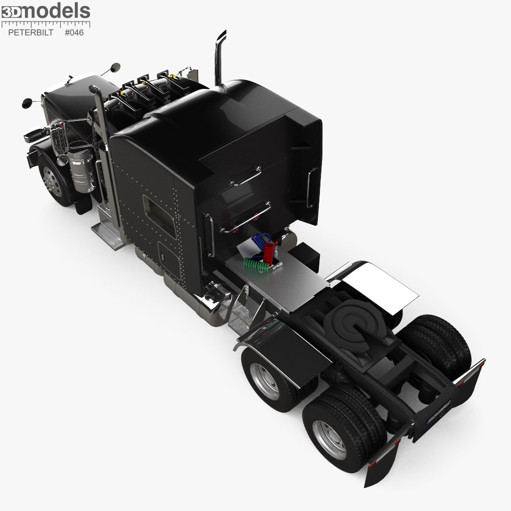 Peterbilt 389 Tractor Truck Sleeper Cab with HQ Interior 2010 3D model ...