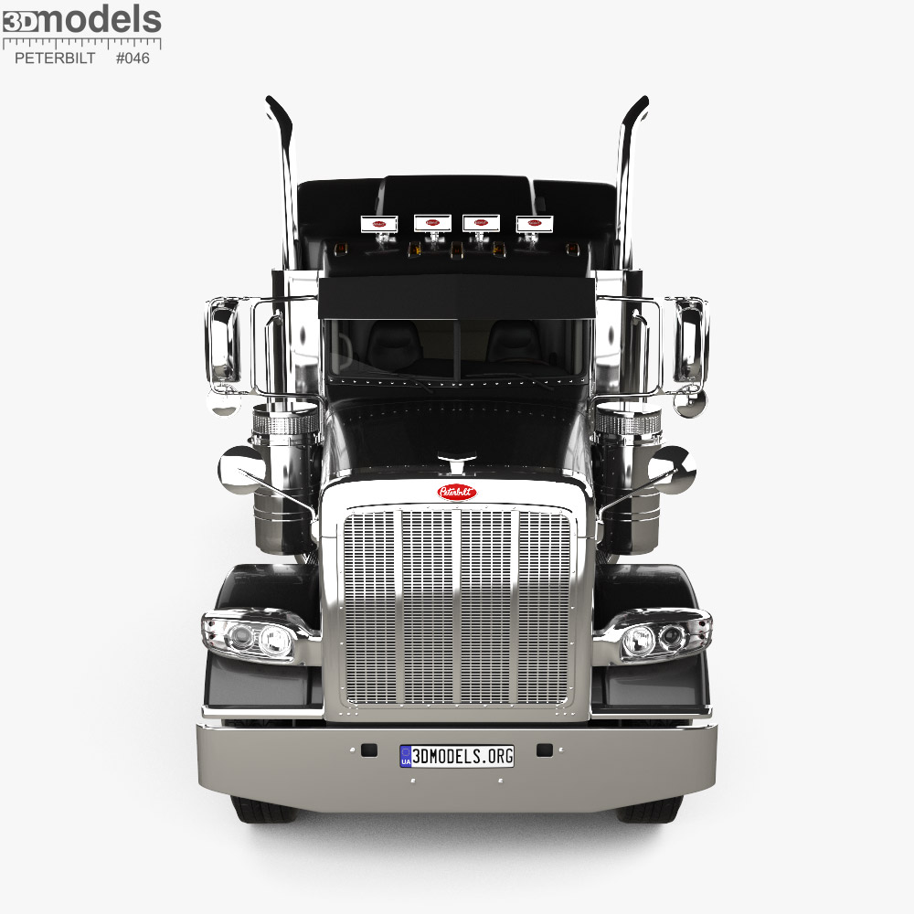 Peterbilt 389 Tractor Truck Sleeper Cab with HQ Interior 2010 3D model ...