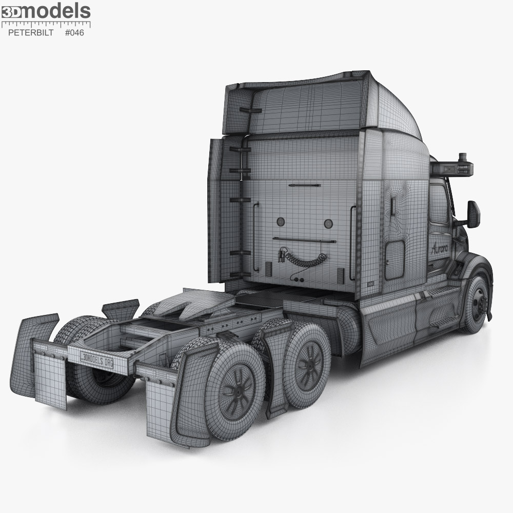 Peterbilt 579 Aurora Camion Autonome 2025 Modèle 3D - Télécharger ...