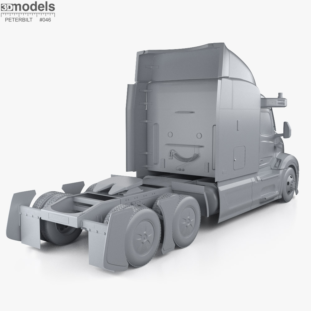 Peterbilt 579 Aurora Autonomous Truck 2025 3D model - Download Truck on ...