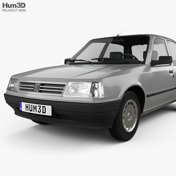 Peugeot 309 5-door 1985 3D model - Download Hatchback on 3DModels.org