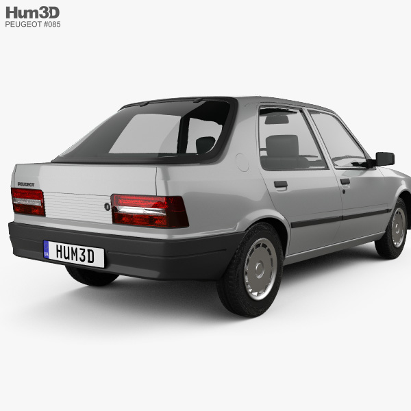 Peugeot 309 5-door 1985 3D model - Download Hatchback on 3DModels.org