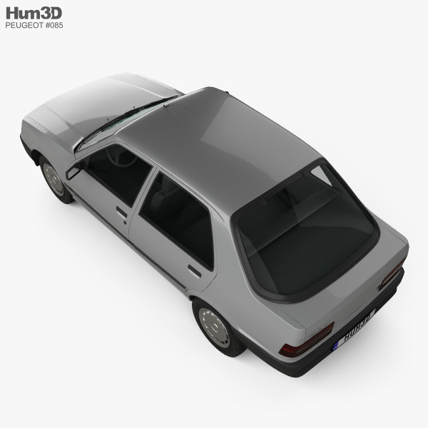 Peugeot 309 5-door 1985 3D model - Download Hatchback on 3DModels.org