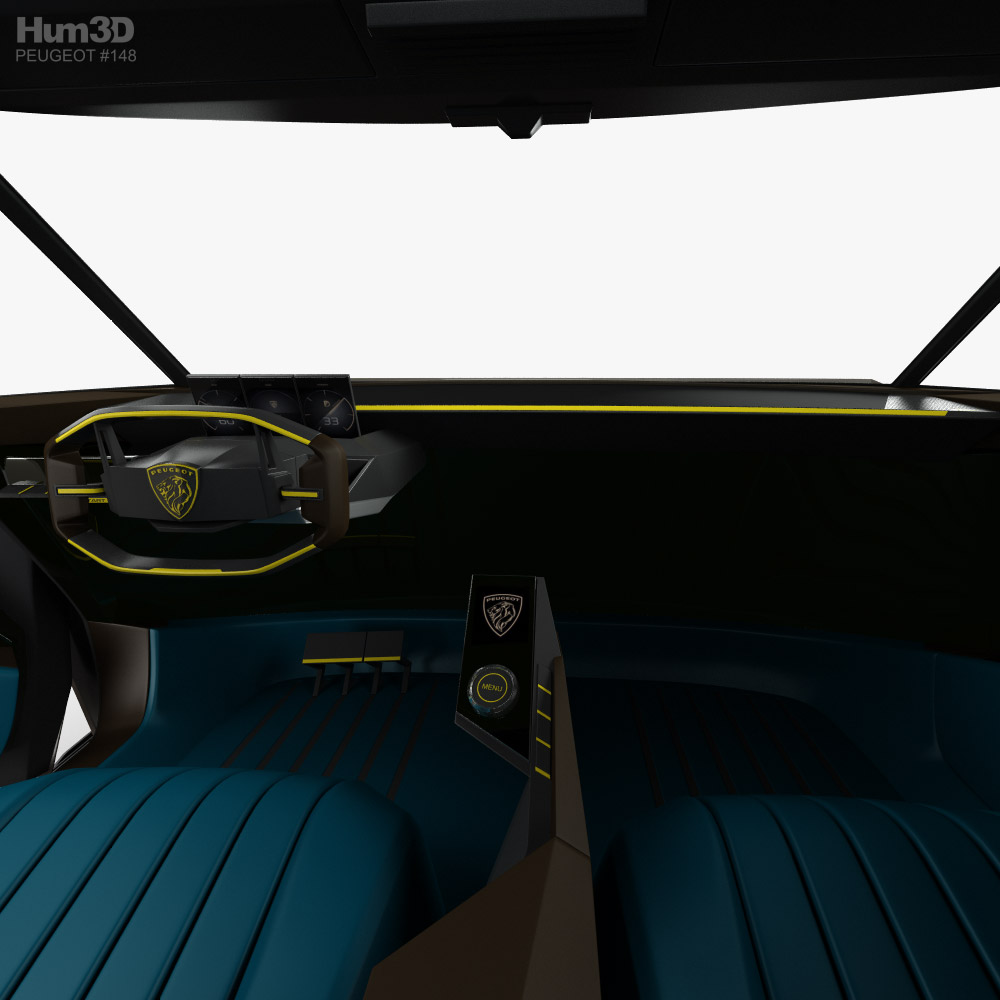 Peugeot e-Legend with HQ interior 2019 3D model - Download Sports car ...