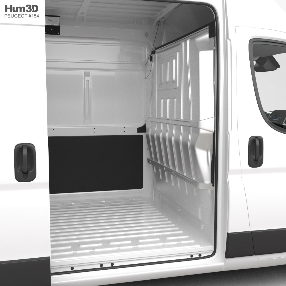 Peugeot Boxer L2H2 with HQ interior 2017 3D model - Download Van on ...