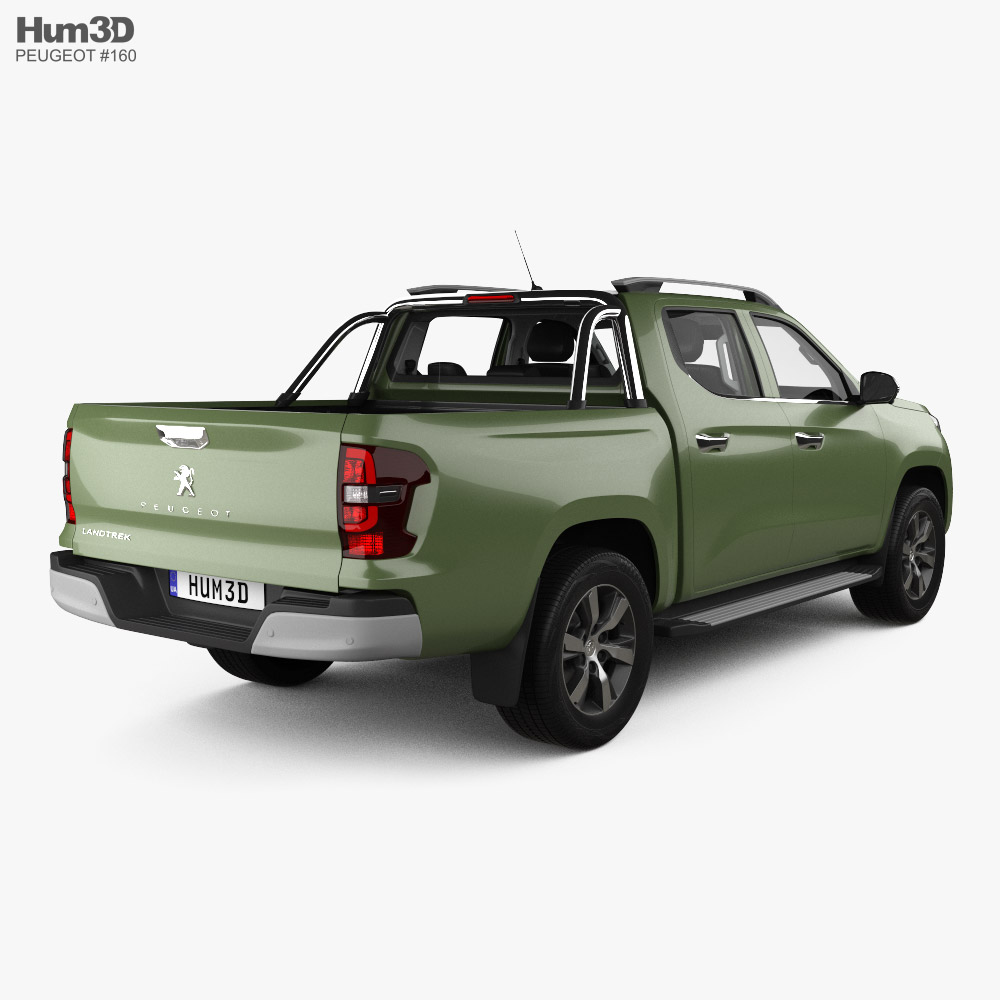 Peugeot Landtrek Double Cab Multipurpose with HQ interior 2023 3D model ...