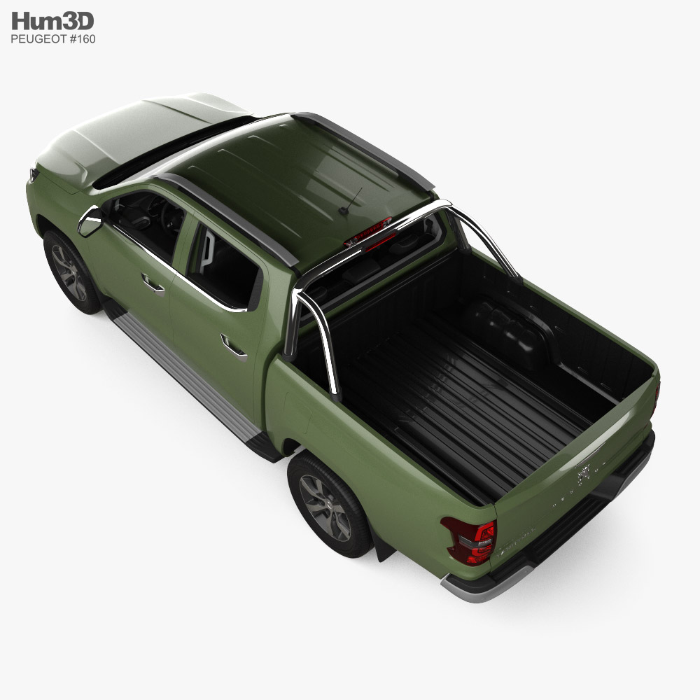 Peugeot Landtrek Double Cab Multipurpose with HQ interior 2023 3D model ...