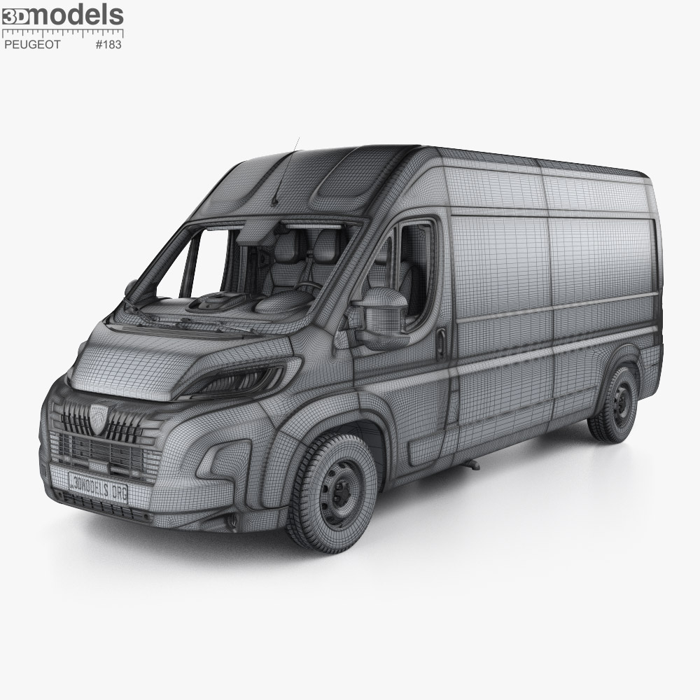 Peugeot Boxer Panel Van L3H2 with HQ interior 2025 3D model - Download ...