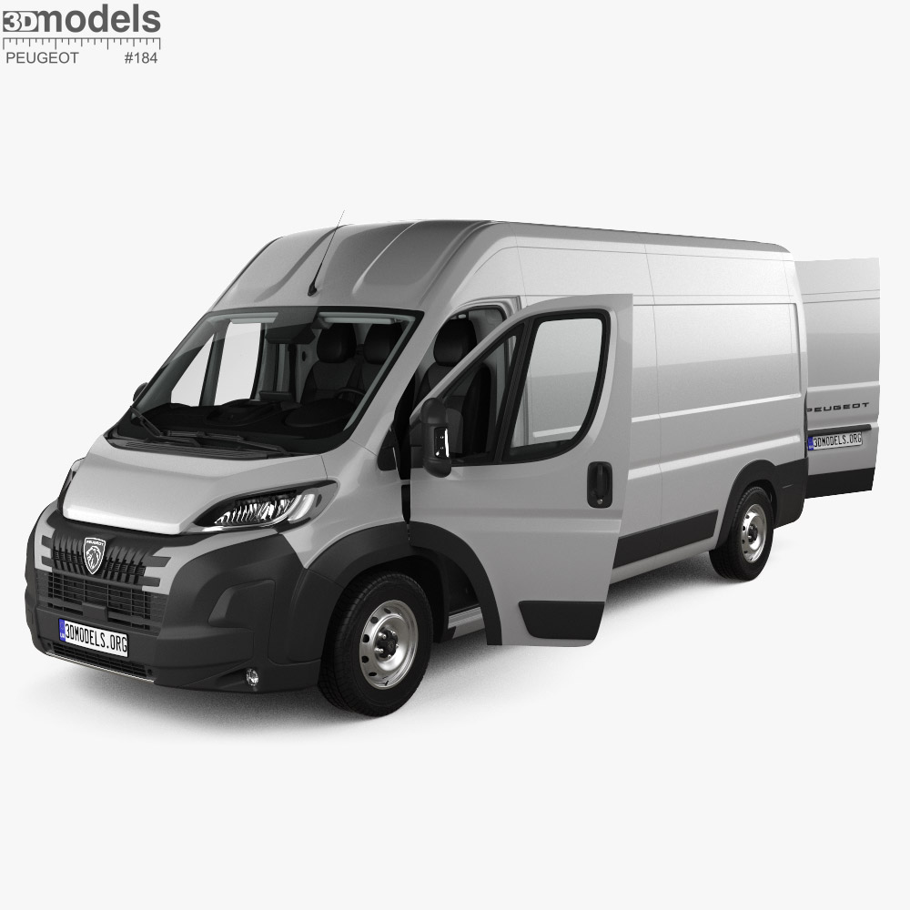 Peugeot Boxer e Panel Van L3H2 with HQ interior 2025 3D model ...