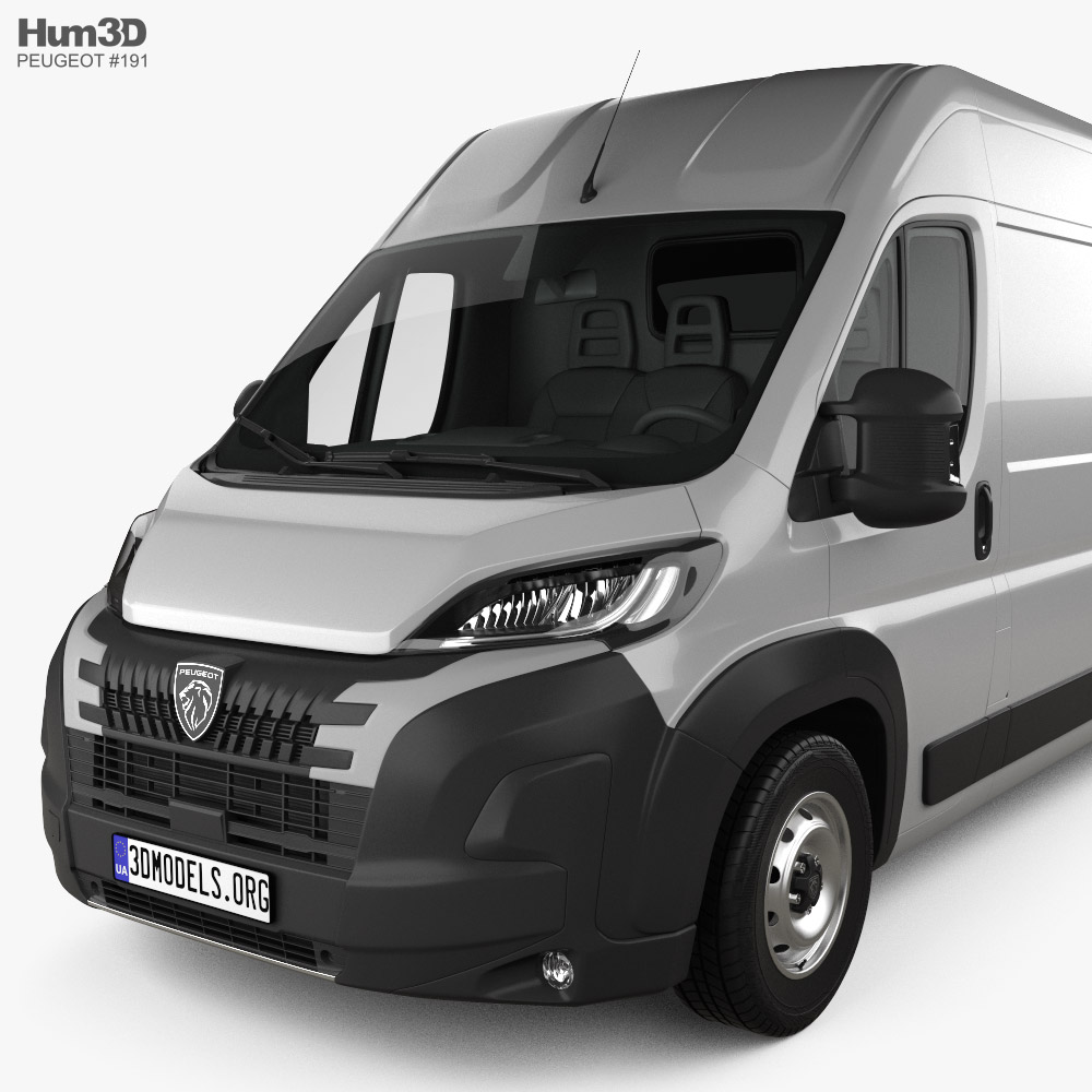 Peugeot e-Boxer Panel Van L3H2 2025 3D model - Download Van on 3DModels.org