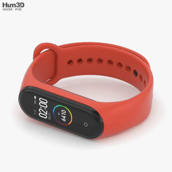 Xiaomi Mi Band 4 Hot Orange 3D model - Download Smart watch on 3DModels.org