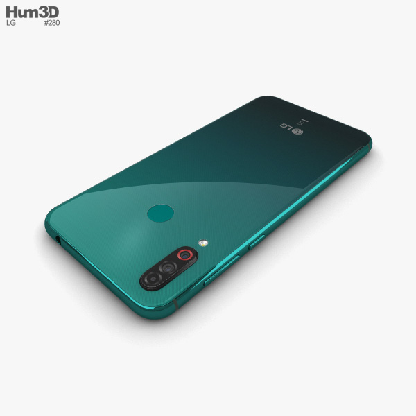 LG W30 Aurora Green 3D model - Download Phones on 3DModels.org