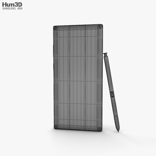 Samsung Galaxy Note10 Plus Aura Glow 3D model - Download Phones on ...