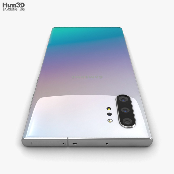 Samsung Galaxy Note10 Plus Aura Glow 3D model - Download Phones on ...