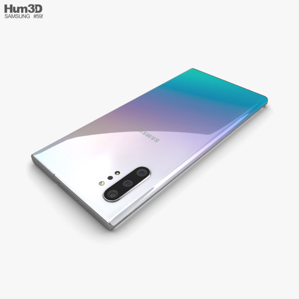 Samsung Galaxy Note10 Plus Aura Glow 3D model - Download Phones on ...