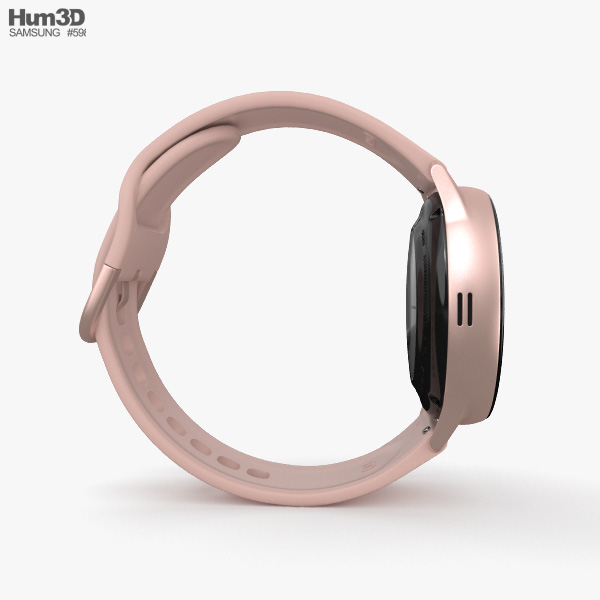 Samsung Galaxy Watch Active 2 40mm Aluminium Pink Gold 3D model ...