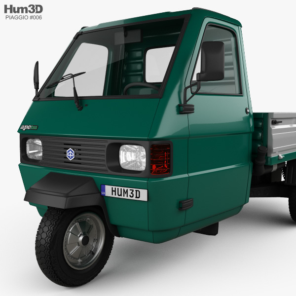 Piaggio Ape TM ピックアップ 1982 3Dモデル - ダウンロード ピックアップ オン 3DModels.org