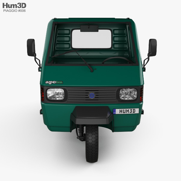 Piaggio Ape TM ピックアップ 1982 3Dモデル - ダウンロード ピックアップ オン 3DModels.org