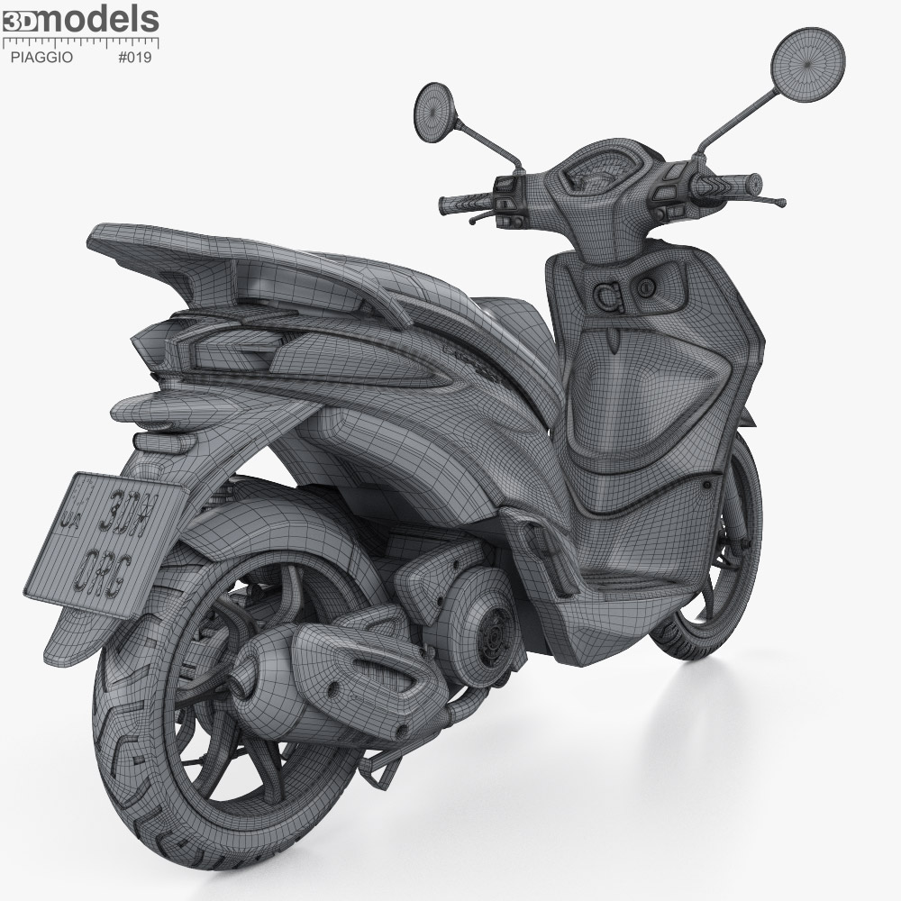 Piaggio Liberty 2025 3D model - Download Motorcycle on 3DModels.org