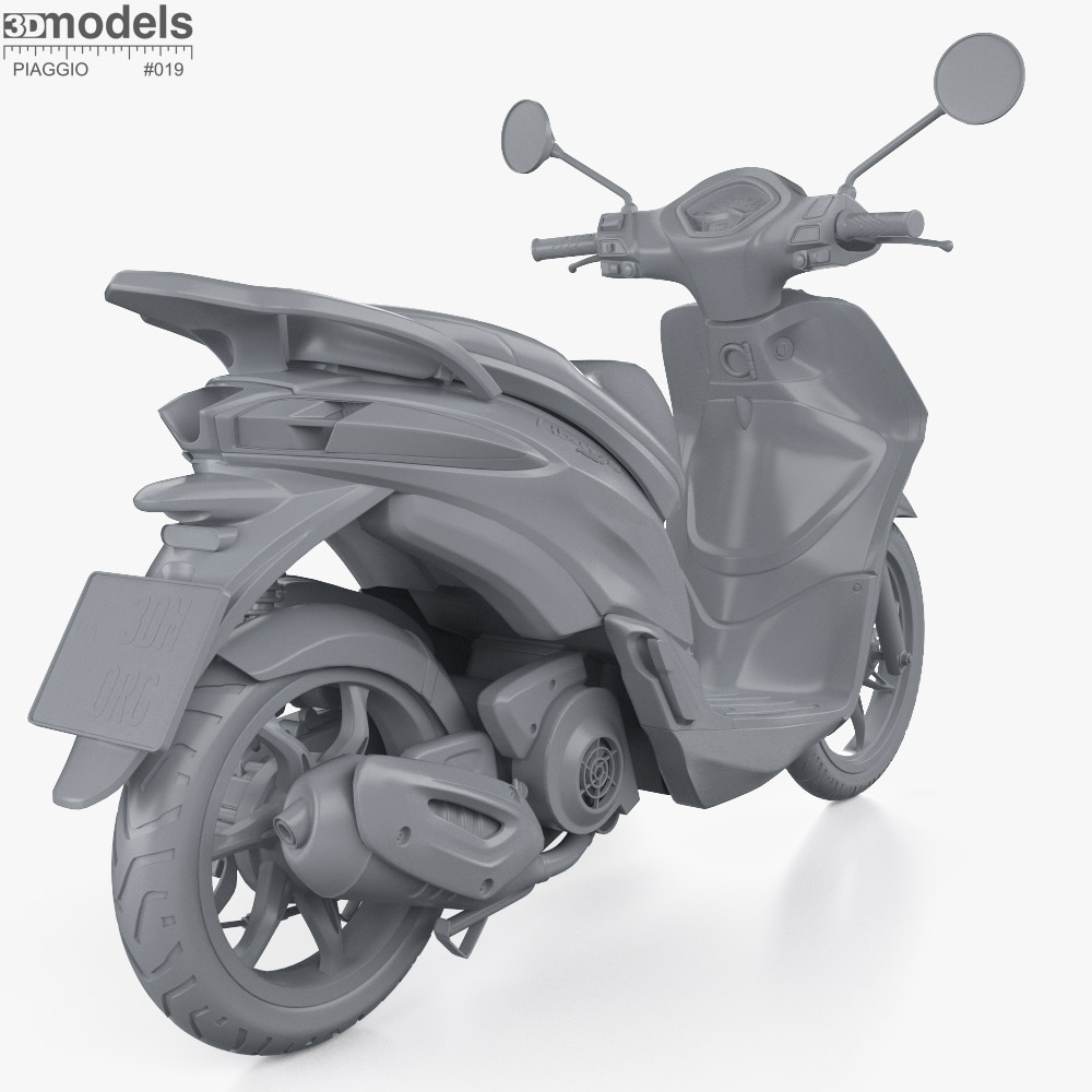 Piaggio Liberty 2025 3D model - Download Motorcycle on 3DModels.org