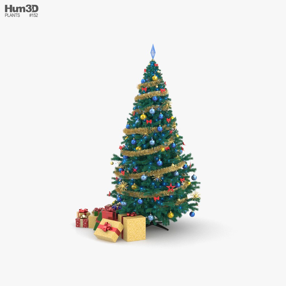 Christmas Tree 3D model - Download Decoration on 3DModels.org