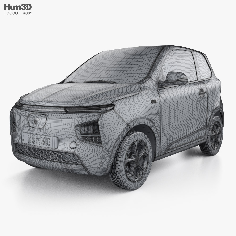 Pocco Lojo EV 2025 3D model - Download Hatchback on 3DModels.org