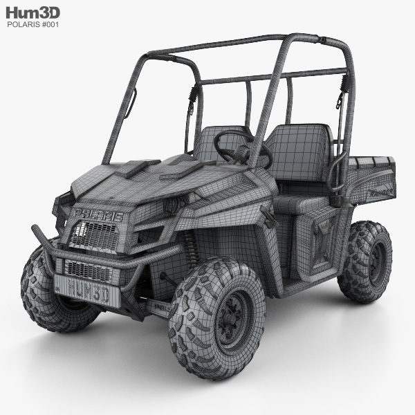 Polaris Ranger 2013 3D model - Download ATV on 3DModels.org