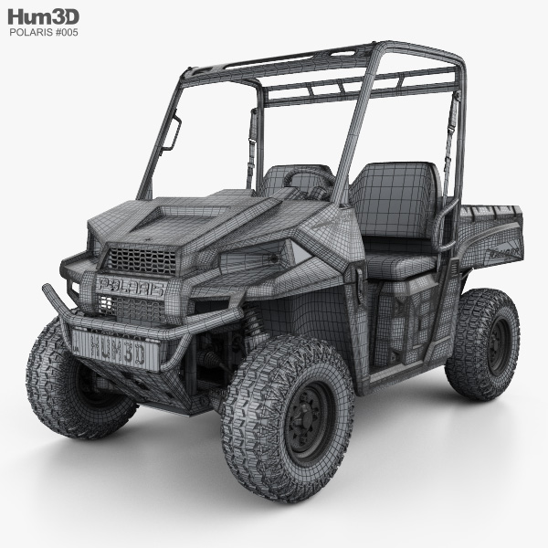 Polaris Ranger EV 2015 3D model - Download ATV on 3DModels.org