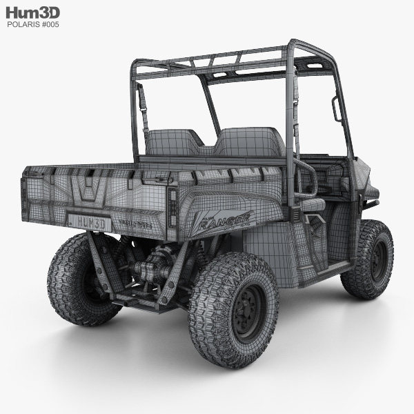 Polaris Ranger EV 2015 3D model - Download ATV on 3DModels.org